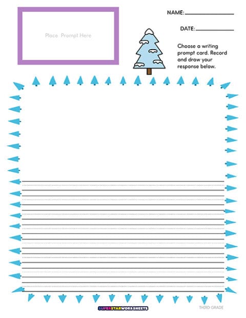 Winter Writing Prompts - Superstar Worksheets