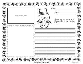 Winter Writing Prompts - Superstar Worksheets