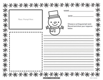 Winter Writing Prompts - Superstar Worksheets