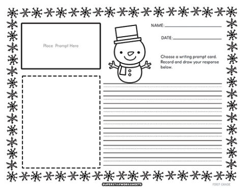 Winter Writing Prompts - Superstar Worksheets