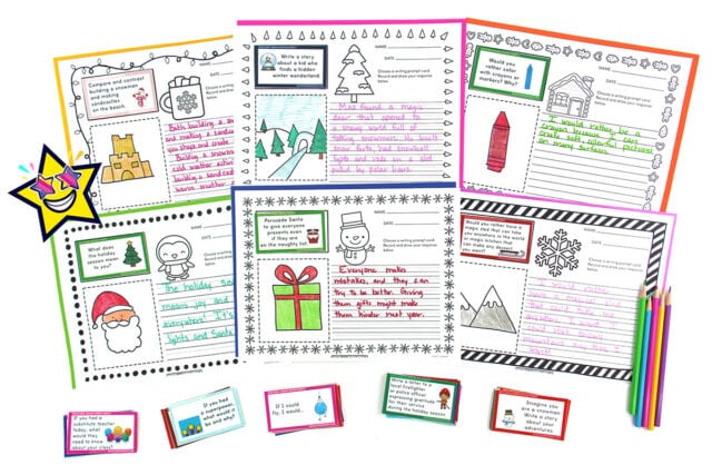 Winter Writing Prompts - Superstar Worksheets
