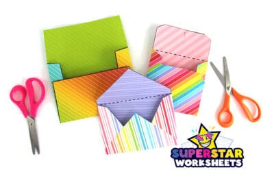 Envelope Template - Superstar Worksheets