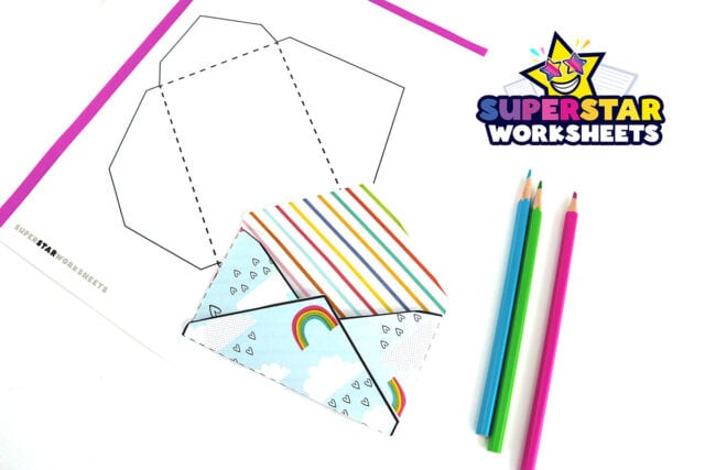 Envelope Template (Free Printables) - Superstar Worksheets