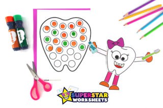 Tooth Template (Free Printables) - Superstar Worksheets
