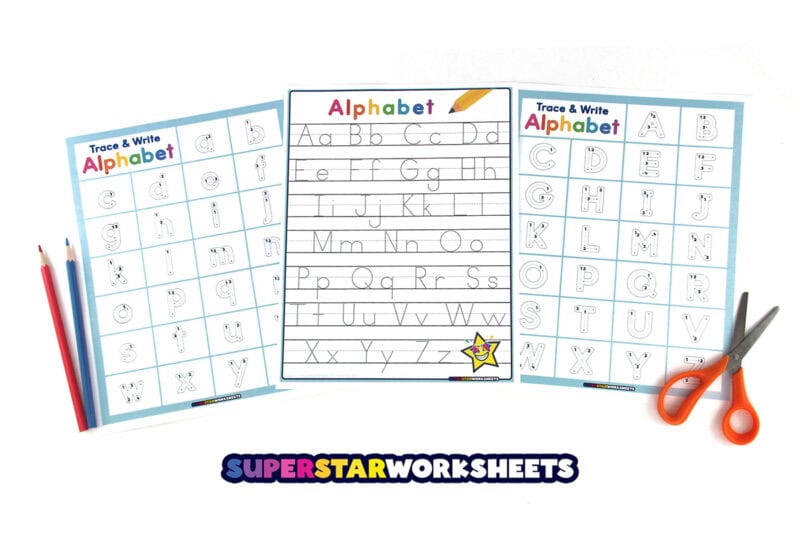 Letter Tracing Worksheets - Superstar Worksheets