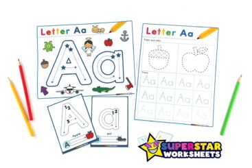 Letter Tracing Worksheets - Superstar Worksheets