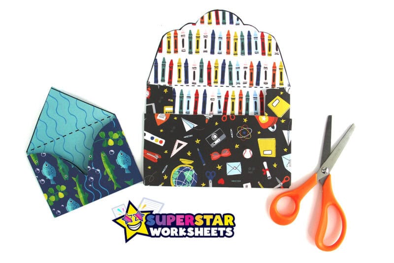 Envelope Template - Superstar Worksheets