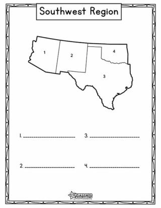 USA Map Worksheets - Superstar Worksheets
