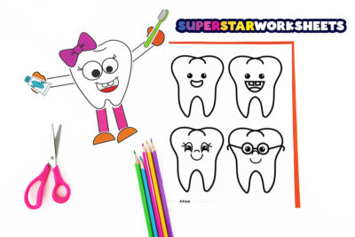 Tooth Template (Free Printables) - Superstar Worksheets