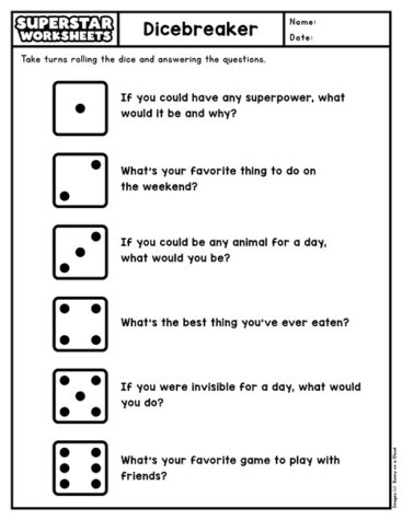 First Day of School Worksheets (Free Printables) - Superstar Worksheets