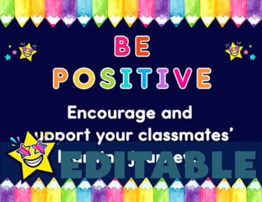 Classroom Rules Poster - Superstar Worksheets