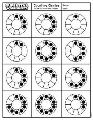 Kindergarten Counting Worksheets - Superstar Worksheets