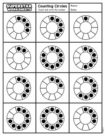 Kindergarten Counting Worksheets - Superstar Worksheets