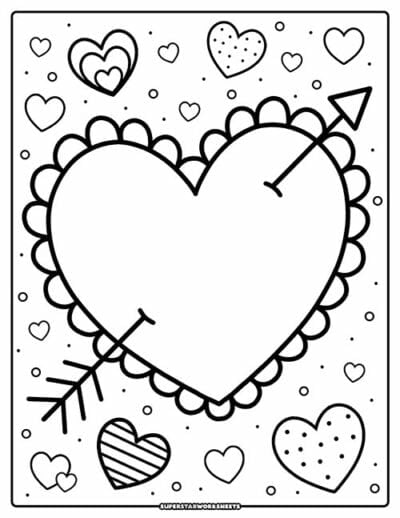 Heart Coloring Pages (Free Printables) - Superstar Worksheets