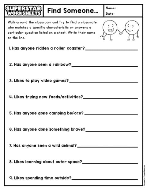 First Day of School Worksheets (Free Printables) - Superstar Worksheets