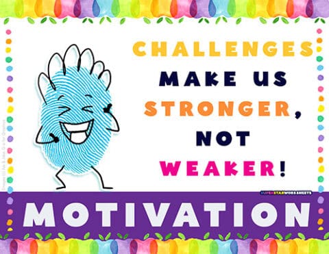 Growth Mindset Poster - Superstar Worksheets