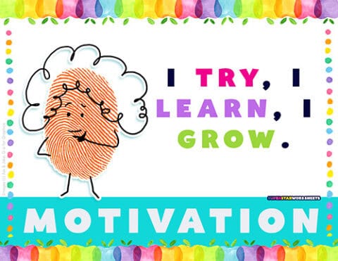 Growth Mindset Poster - Superstar Worksheets