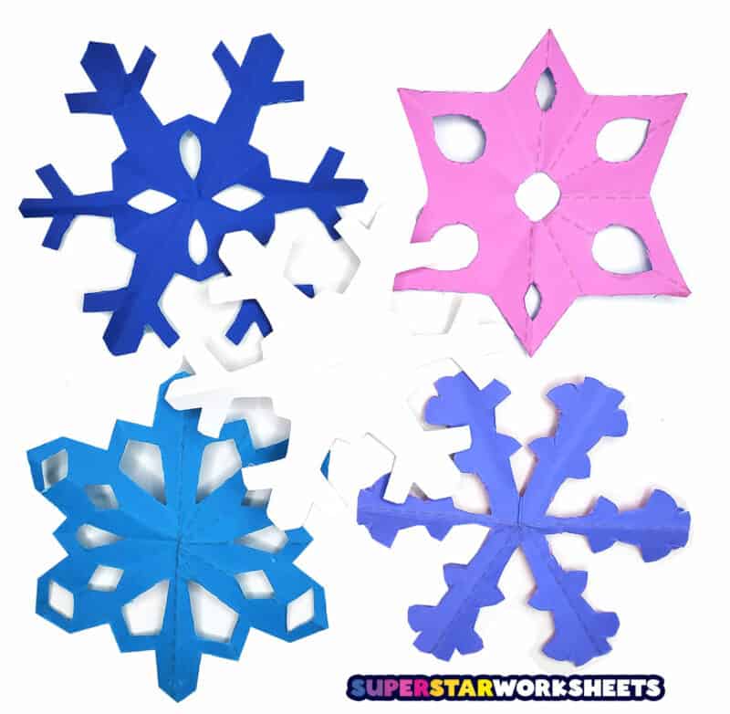 12 Free Paper Snowflake Templates - Superstar Worksheets
