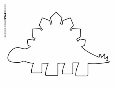 Dinosaur Template (Free Printables) - Superstar Worksheets