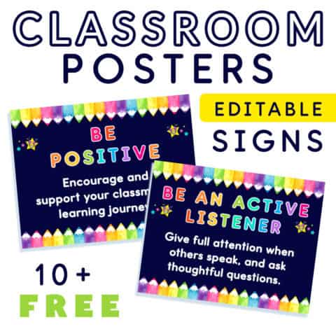 Classroom Rules Poster - Superstar Worksheets