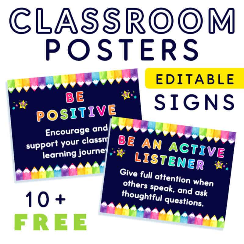 Classroom Rules Poster - Superstar Worksheets