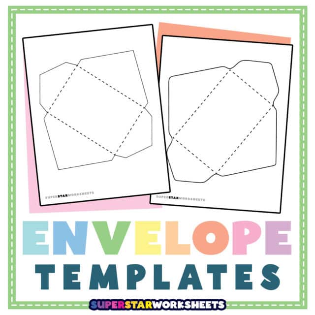 Envelope Template (Free Printables) - Superstar Worksheets