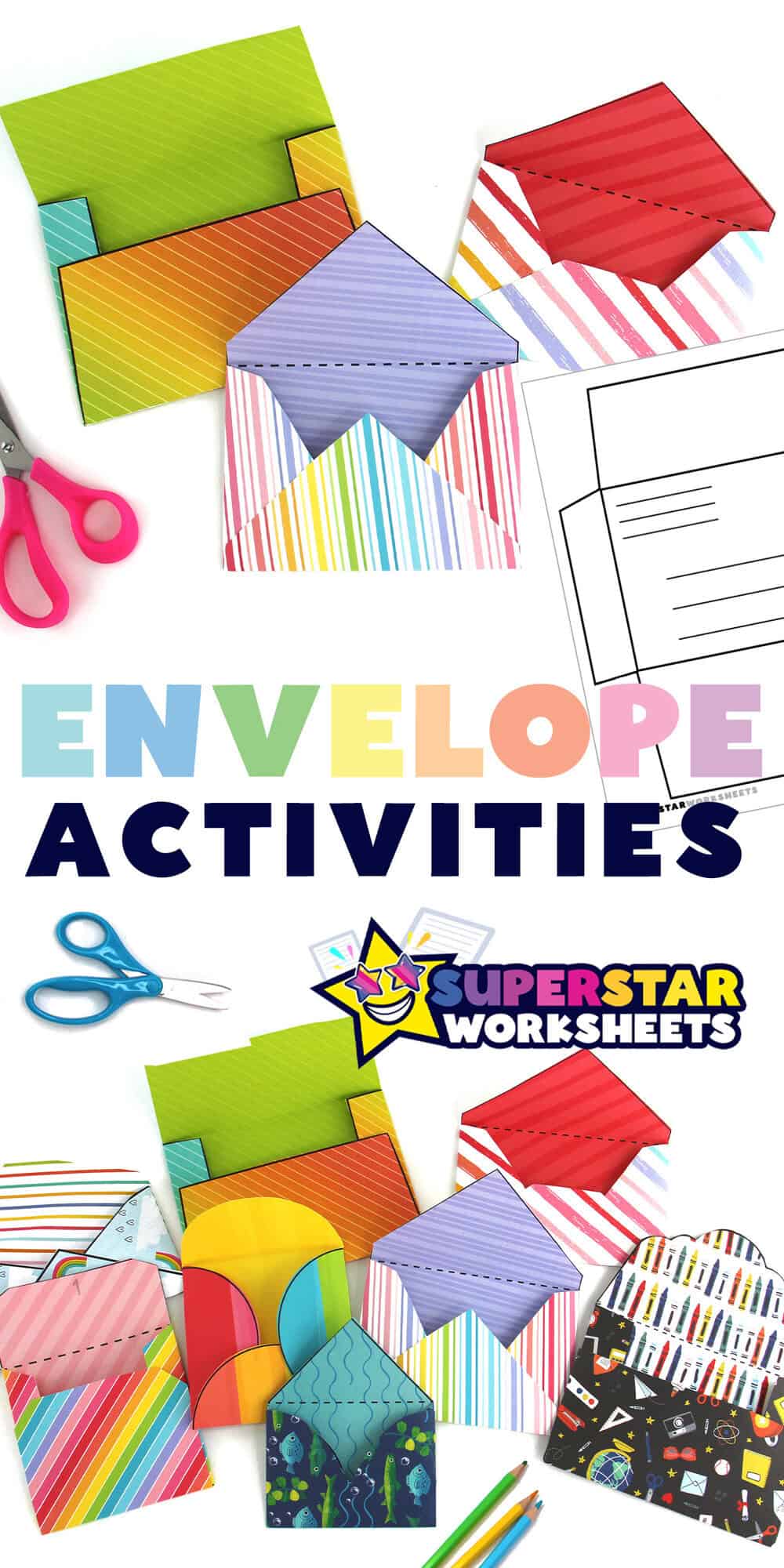 Envelope Template - Superstar Worksheets