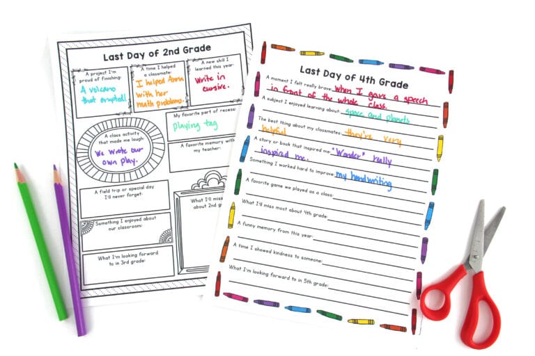 Last Day of School Worksheets (Free Printables) - Superstar Worksheets