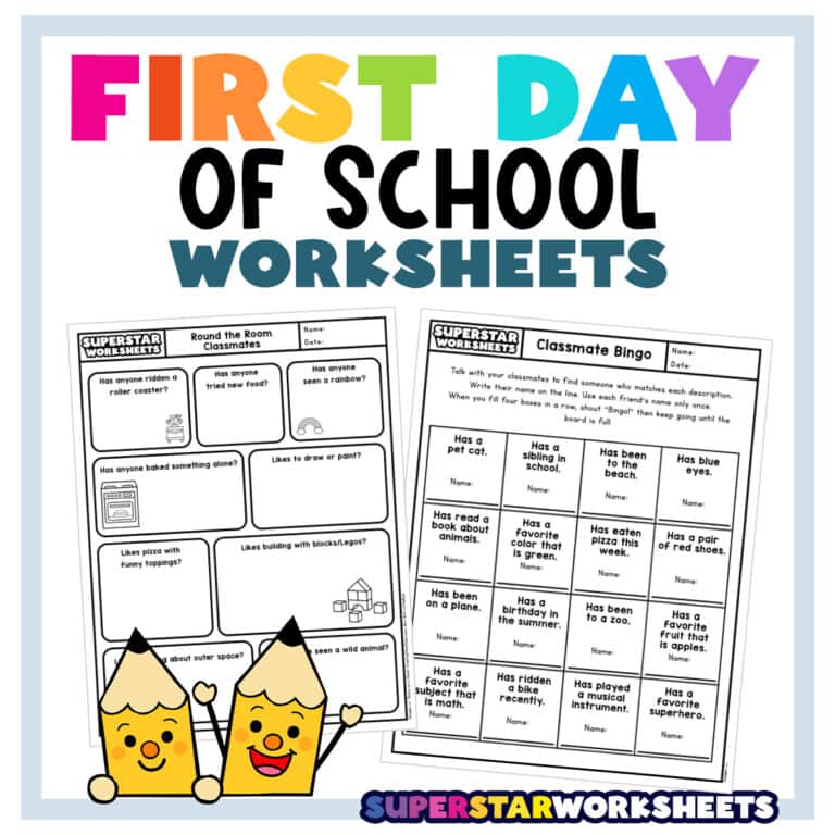 Classroom Printables - Superstar Worksheets