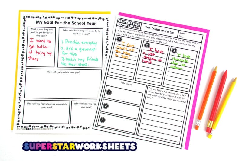First Day of School Worksheets - Superstar Worksheets