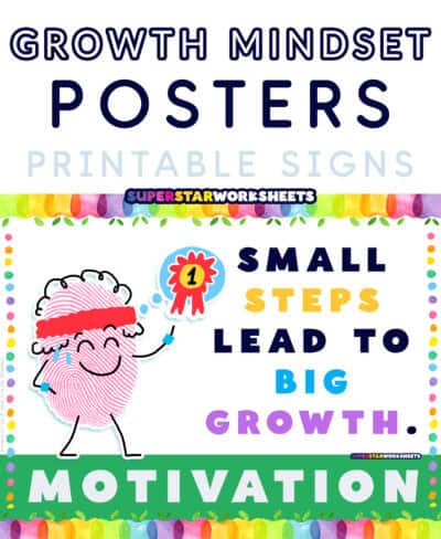Growth Mindset Poster - Superstar Worksheets