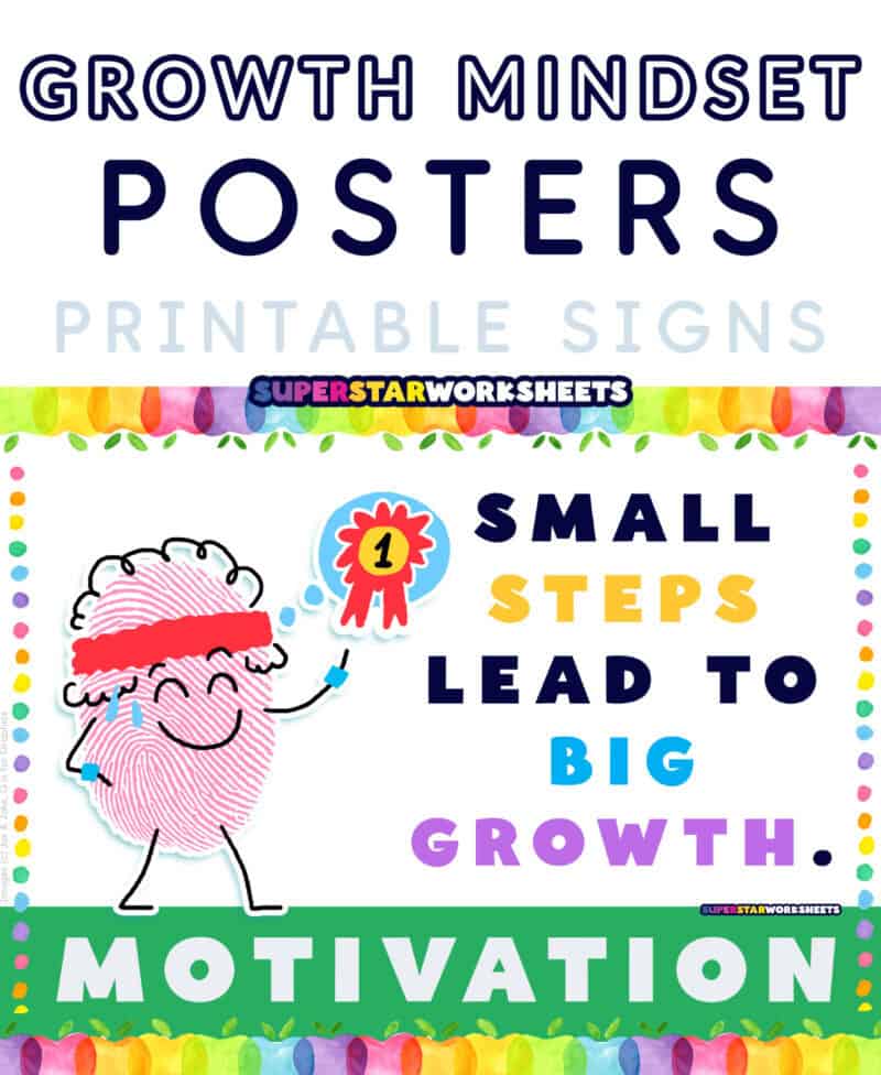 Growth Mindset Poster - Superstar Worksheets