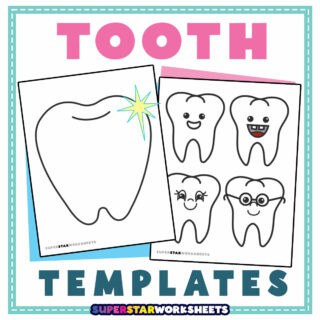 Tooth Template (Free Printables) - Superstar Worksheets