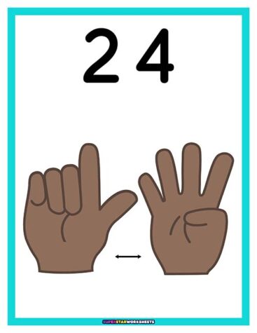 ASL Numbers - Superstar Worksheets