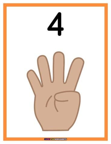 ASL Numbers - Superstar Worksheets