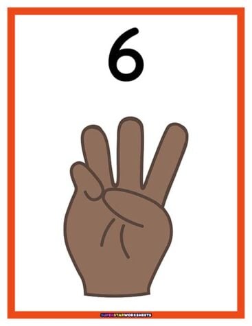 ASL Numbers - Superstar Worksheets