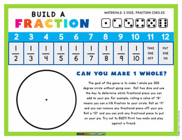 Fraction Circles - Superstar Worksheets
