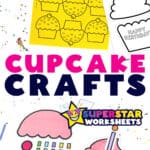 Cupcake Template - Superstar Worksheets