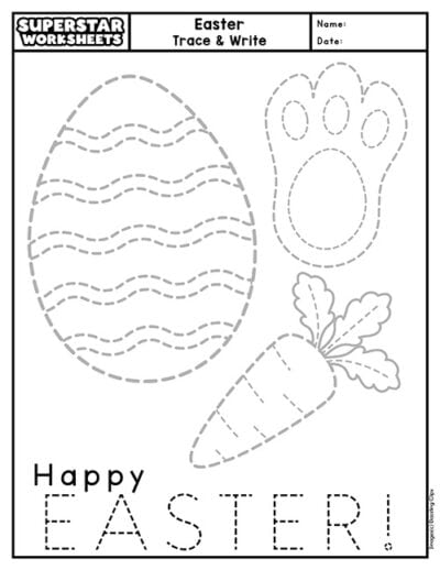 Easter Worksheets (Free Printables) - Superstar Worksheets