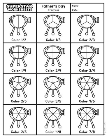 Father's Day Worksheets - Superstar Worksheets