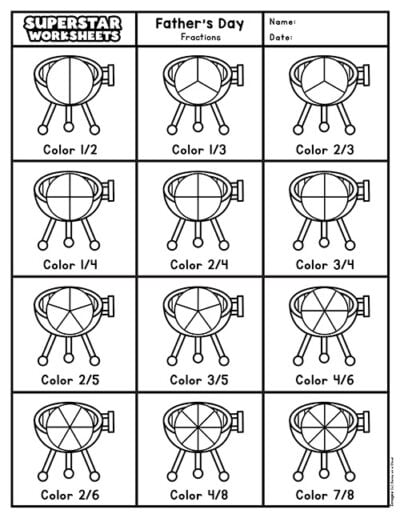 Father's Day Worksheets - Superstar Worksheets