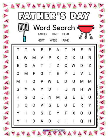 Father's Day Worksheets - Superstar Worksheets