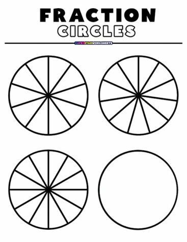 Fraction Circles - Superstar Worksheets