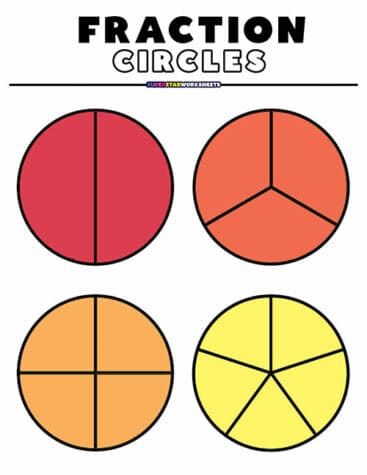 Fraction Circles - Superstar Worksheets