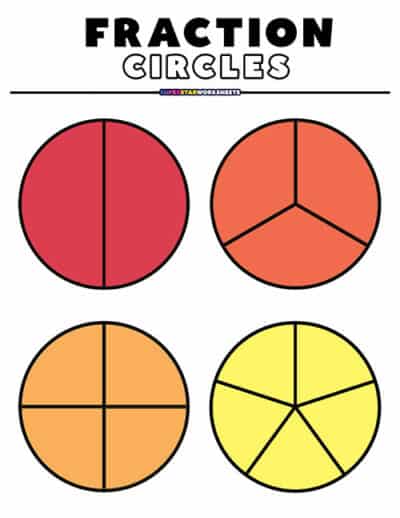 Fraction Circles - Superstar Worksheets