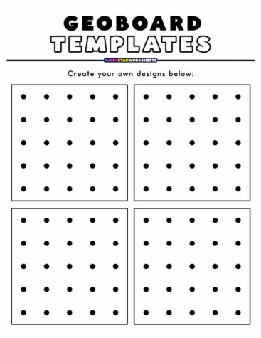 Geoboard Patterns - Superstar Worksheets