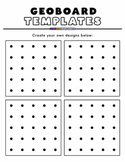 Geoboard Patterns - Superstar Worksheets
