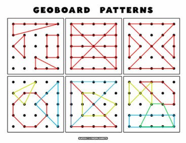 Geoboard Patterns - Superstar Worksheets