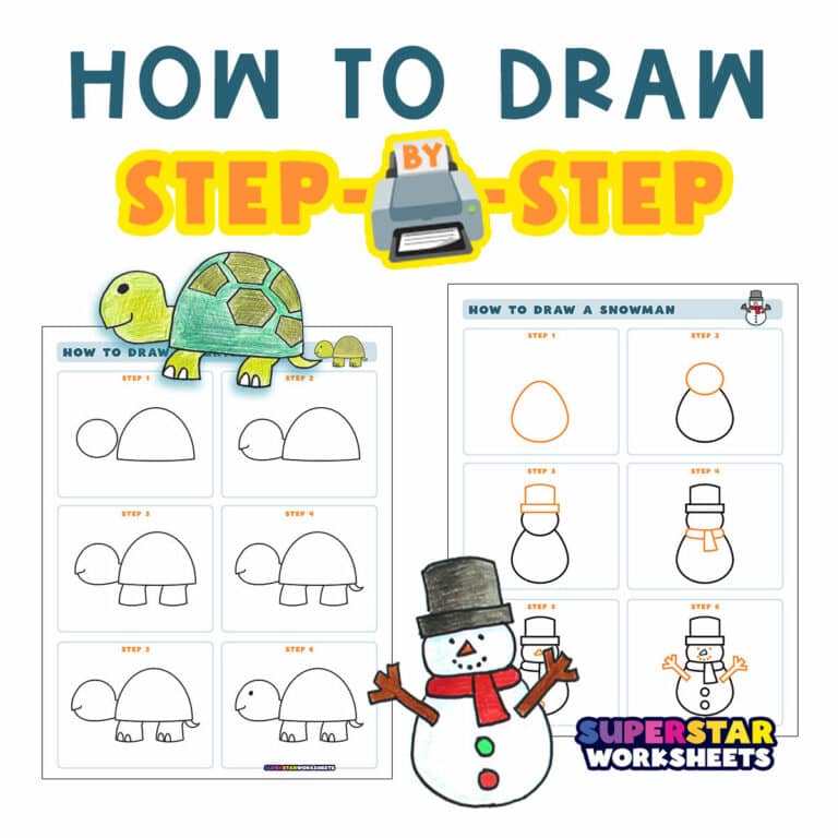 How to Draw - Superstar Worksheets