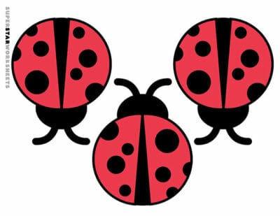 Ladybug Template (Free Printables) - Superstar Worksheets